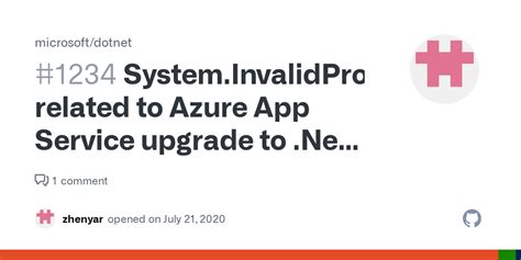 Systeminvalidprogramexception Related To Azure App Service Upgrade To
