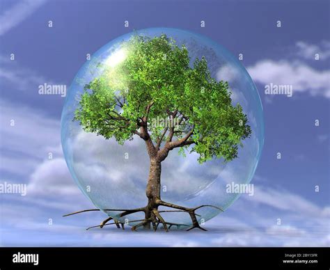 The Tree In The Bubble Stock Photo Alamy