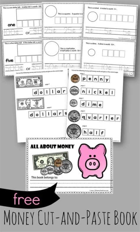 Free Cut And Paste Money Worksheets