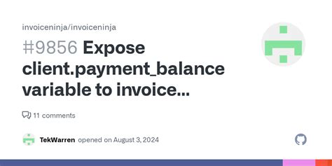 Expose Clientpaymentbalance Variable To Invoice Design · Issue 9856