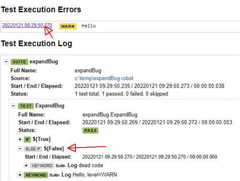log linking to warnings and ` expandkeywords` broken with if else structures · issue 4195