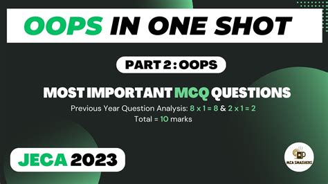 Wb Jeca 2023 Preparation Oops Part 2 Most Expected Mcq Questions Youtube