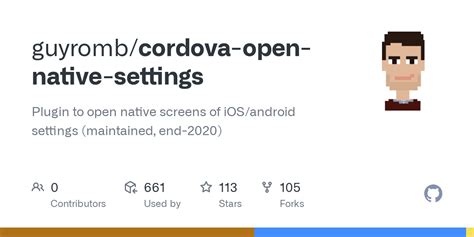Github Guyrombcordova Open Native Settings Plugin To Open Native