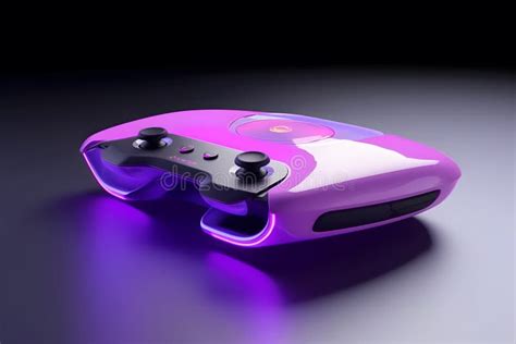 Neon Game Controller Or Joystick For Game Console Neural Network Ai