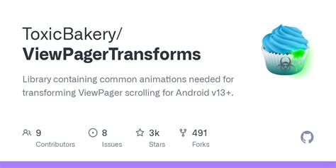 Github Toxicbakeryviewpagertransforms Library Containing Common Animations Needed For
