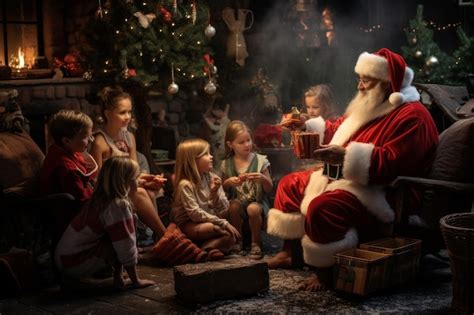 Premium Photo Christmas Storytelling Generative Ai