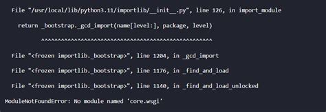 Getting Error ModuleNotFoundError No Module Named Project Name Render