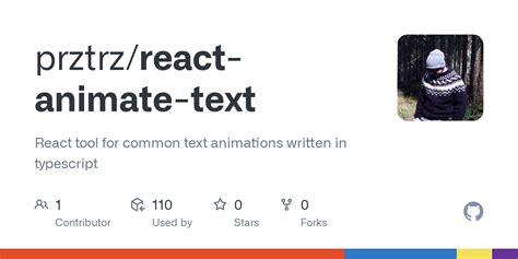 github prztrz react animate text react tool for common text