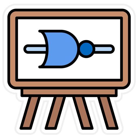 Premium Vector Nor Gate Icon Vector Image Can Be Used For School
