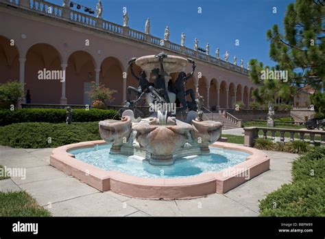John And Mabel Ringling Museum Grounds And Fountain Sarasota Florida