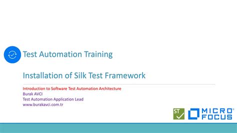 Installation Of Silk Test Framework Ppt