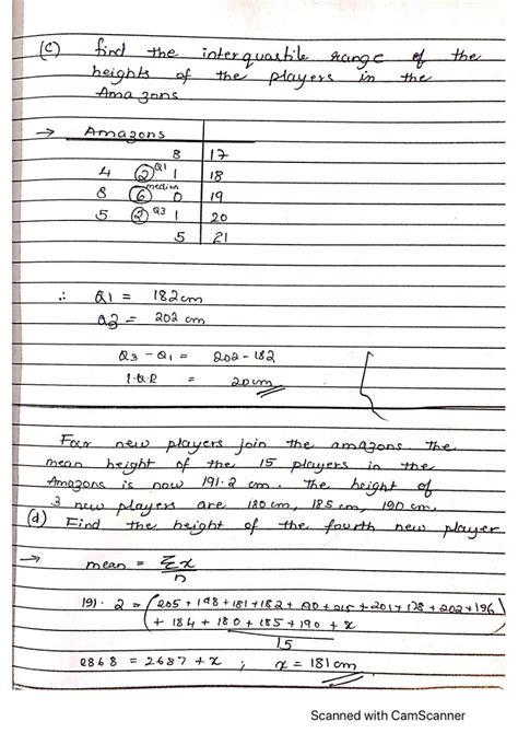 Note On Mean Interquartile Ranges And Stem Leaf Diagram Notes Myprivatetutor Uae