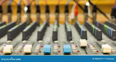 Fader Mixer Stock Image Image Of Mixing Equipment Mixer 48836279