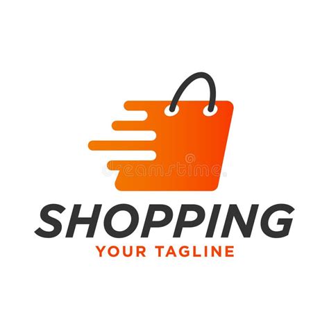 Shopping Bag Icon Logo Design Vector Template Stock Illustration