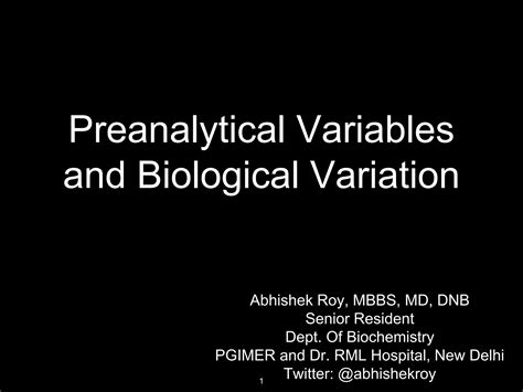 Preanalytical Variables And Biological Variation Pptx Endocrine And Metabolic Diseases