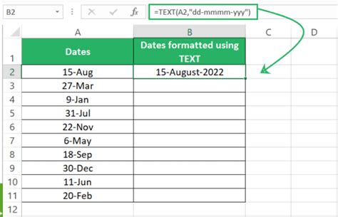 Excel Date Formula Explained Change Date Format Spreadsheeto
