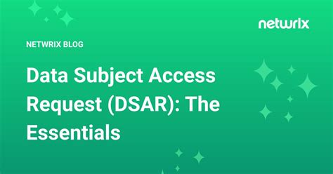 Learn About Data Subject Access Requests Netwrix Corporation Posted On The Topic Linkedin