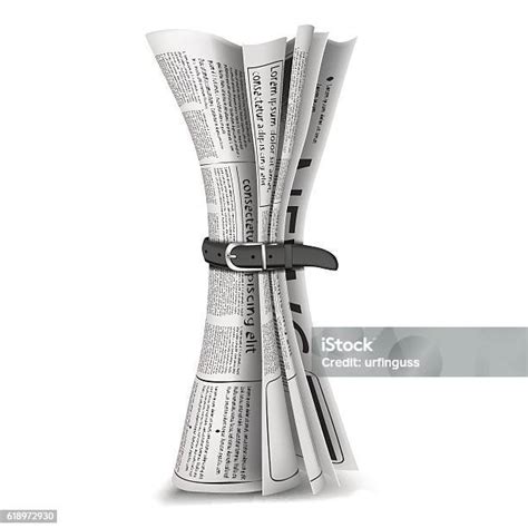 Rolled Newspaper Stock Illustration Download Image Now Advice