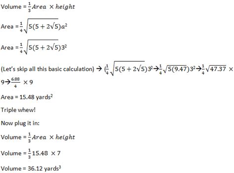 Pentagonal Pyramid Volume Formula Studygate Blog