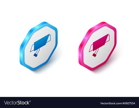 Isometric Security Camera Icon Isolated On White Vector Image