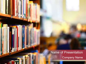 Books In Public Library PowerPoint Template Backgrounds Google Slides ID