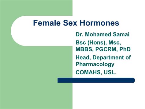 Female Sex Hormone Estrogenpptjjjjjjjjjjjjjjjj Ppt