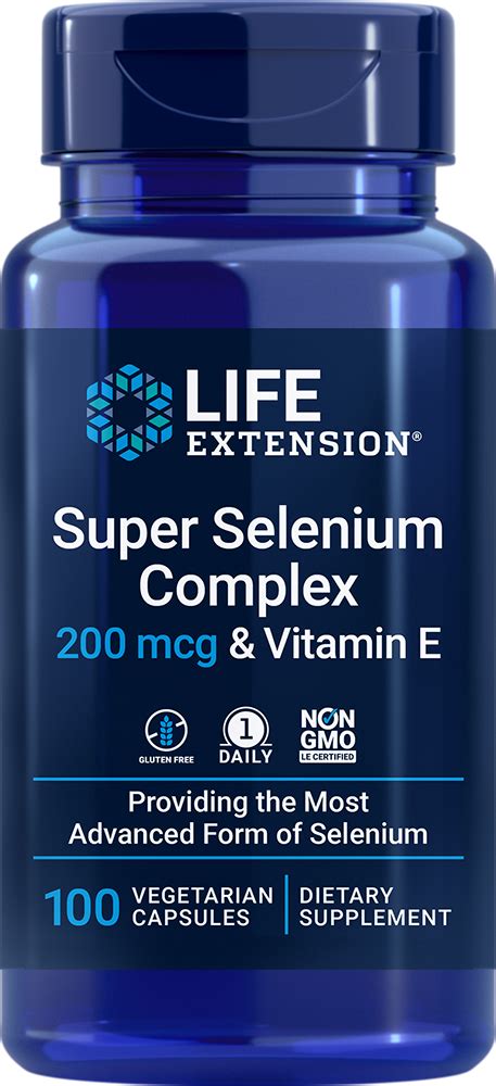 Super Selenium Complex 200 Mcg 100 Capsules Life Extension