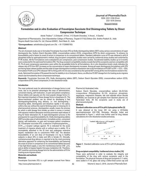 Pdf Formulation And In Vitro Evaluation Of Frovatriptan Admin Php Uploads