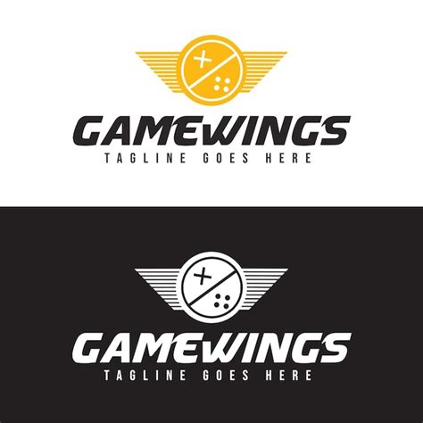 게임 로고 디자인 프리미엄 벡터