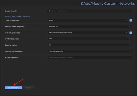 Custom Evm Ethereum Type Networks