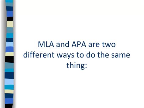Mla Format Power Point PPT