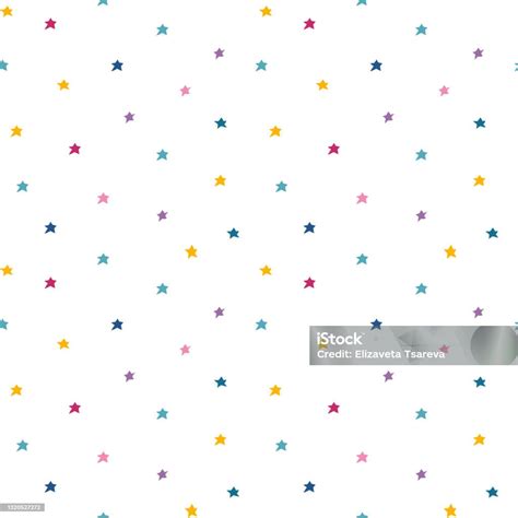 화려한 별과 매끄러운 패턴 손으로 그린 벡터 그림 배경 화면 어린이 직물 카드 문구류 포장을위한 원활한 패턴 고정됨에 대한 스톡