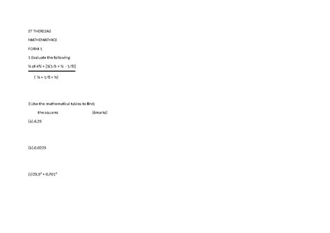 Mathematics Quiz A Maths Quiz That Will Help Learners Do More