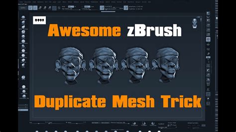 zbrush duplicate with the same spacing trick youtube