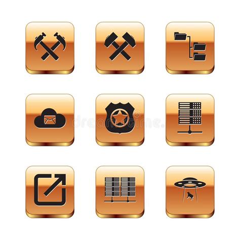 Set Two Crossed Hammers Open In New Window Server Data Web Hosting
