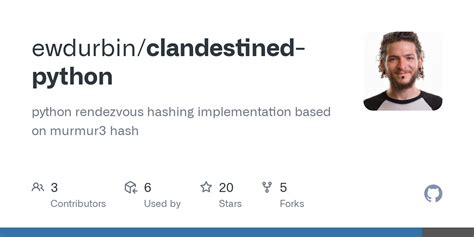 GitHub Ewdurbin Clandestined Python Python Rendezvous Hashing Implementation Based On Murmur