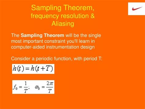 Ppt Sampling Theorem Frequency Resolution And Aliasing Powerpoint Presentation Id 9281787