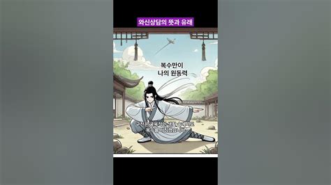 와신상담의 뜻과 유래 사자성어 만화 교육 상식 쇼츠 이야기 Youtube
