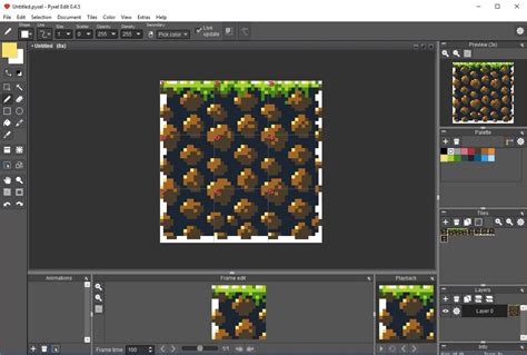 Simple Tileset In Pyxel Edit Gamedevstash Game Design And Development