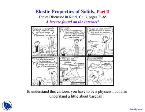 Elastic Properties Of Solids Elastic Strains Solid State Physics