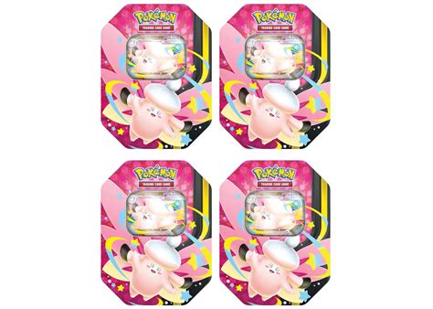 2026 Pokémon Mega Clefable Mega Moonlit Tin 4x Lot 2026 Us
