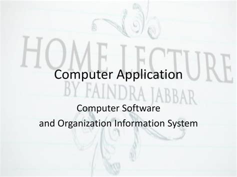 Computer Applications Computer Software Pdf Computing Technology