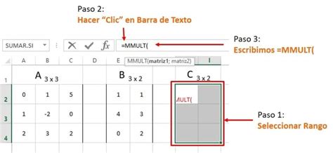 Cómo Multiplicar Matrices en Excel Cosmo del Como