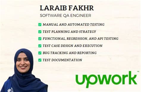 Laraib Fakhr On Linkedin Softwaretesting Qualityassurance Upwork Qaengineer