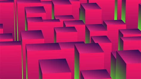 Animated 3d Rotating Pink Color Cubes Pattern Background 24663722 Stock