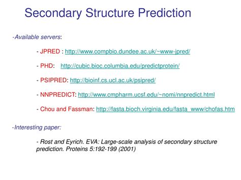 ppt secondary structure prediction powerpoint presentation free