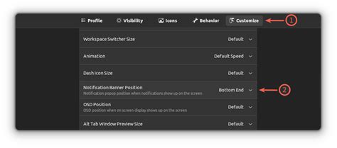 customizing gnome with just perfection extension