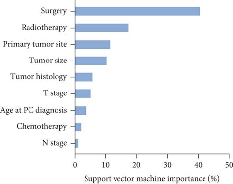 The Feature Importance For Predicting Liver Metastasis In Diverse Download Scientific Diagram