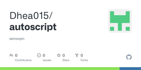 Github Dhea015autoscript Senovpn