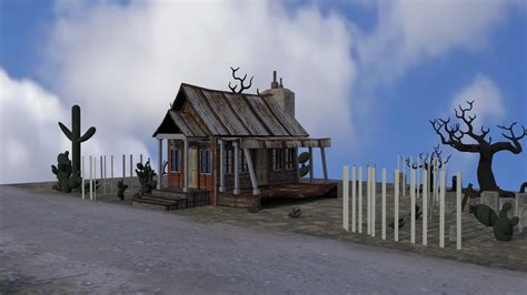 Artstation Abandoned House 3d Model